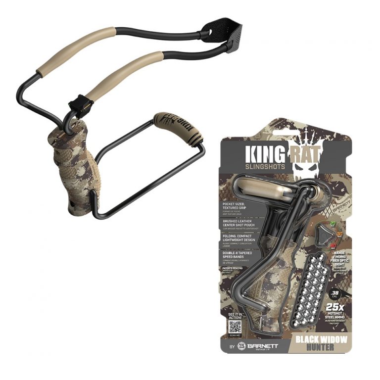 Barnett Black Widow Hunter (King Rat) Catapult/Slingshot With FREE .38 ...