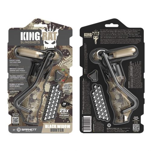 Barnett Black Widow Hunter (King Rat) Catapult/Slingshot With FREE .38 ...